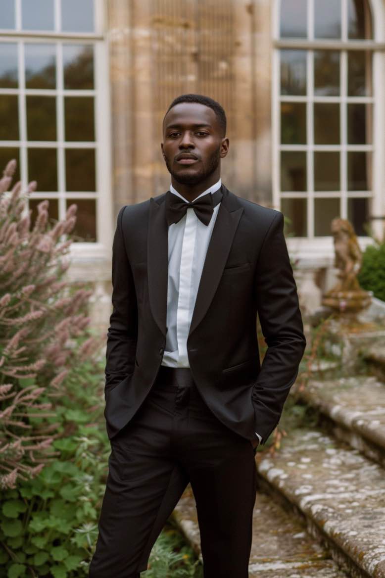 Charles modern look Black slim Fit Men Tuxedos Suit – D&D Clothing