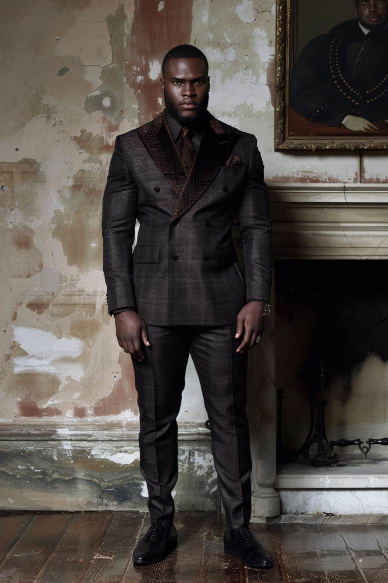 Vinnie GROOM Brown Plus Size Men Beautiful Suit – D&D Clothing
