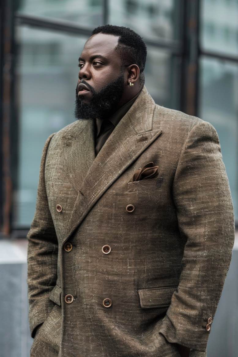 Marley GROOM Brown Plus Size Men Beautiful Suit – D&D Clothing