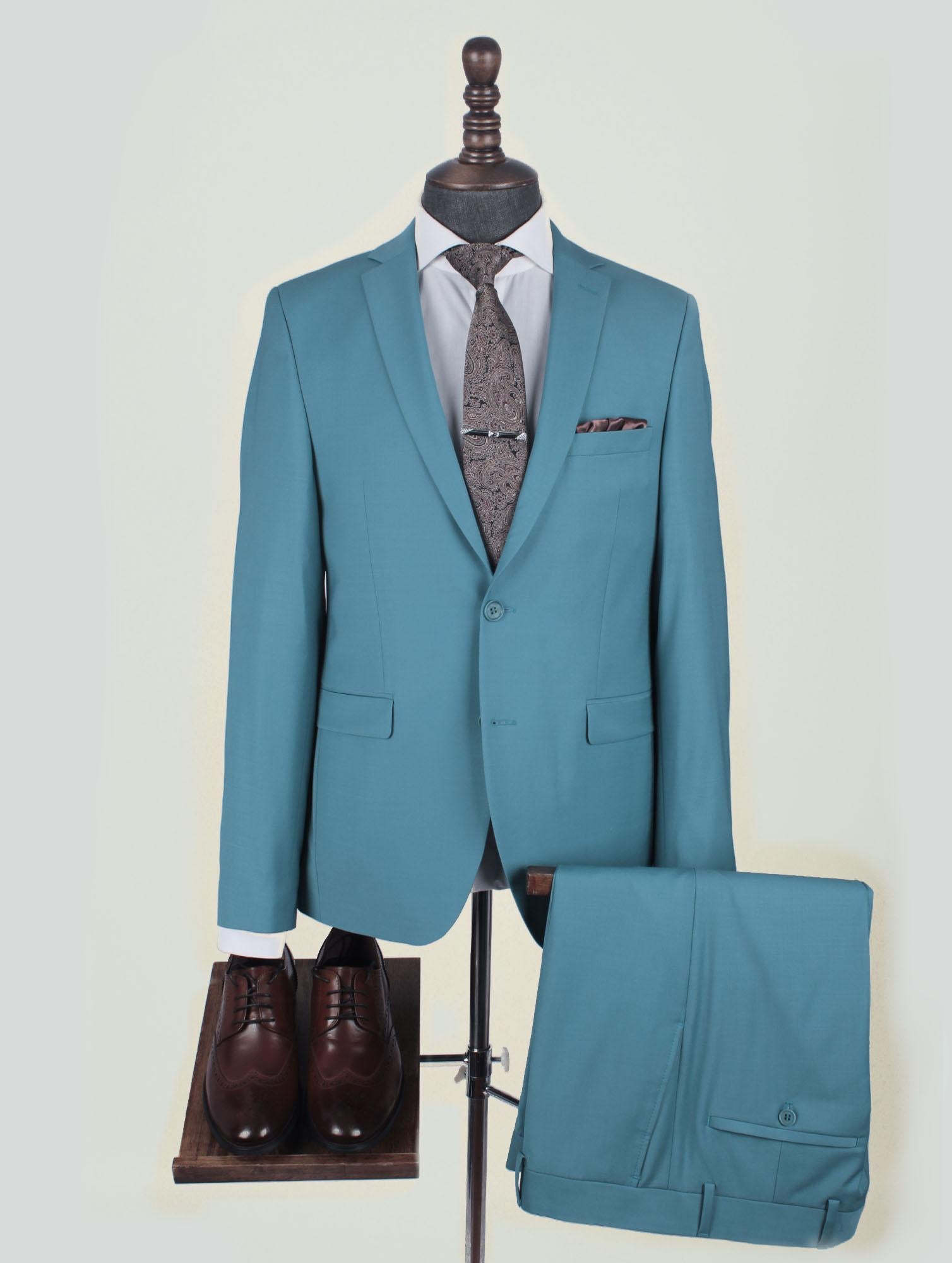 Easy Of Green Bespoke Men Suit Tailored – D&D Clothing